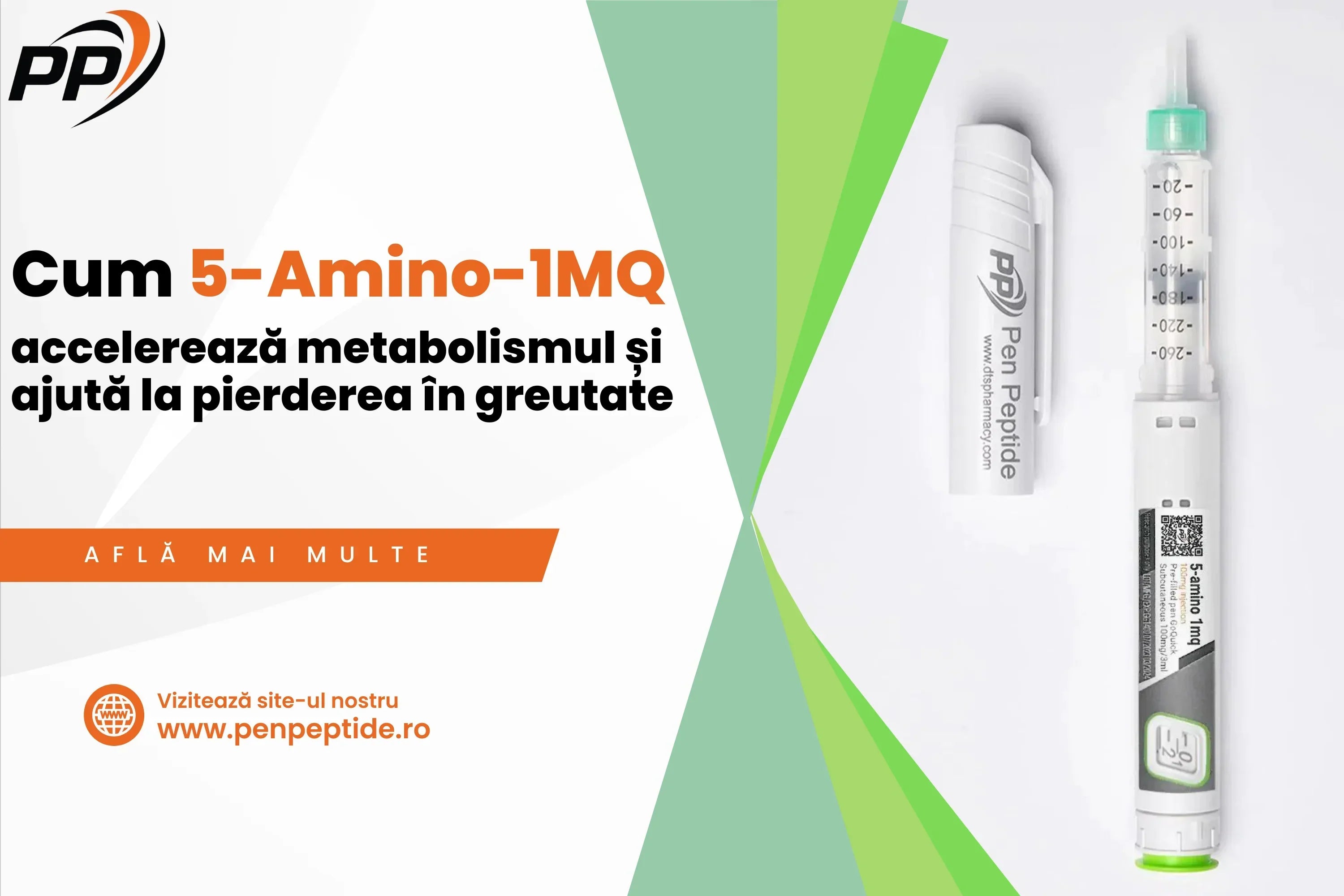 Peptide 5-Amino-1MQ pentru pierderea în greutate – Pen Peptide Romania