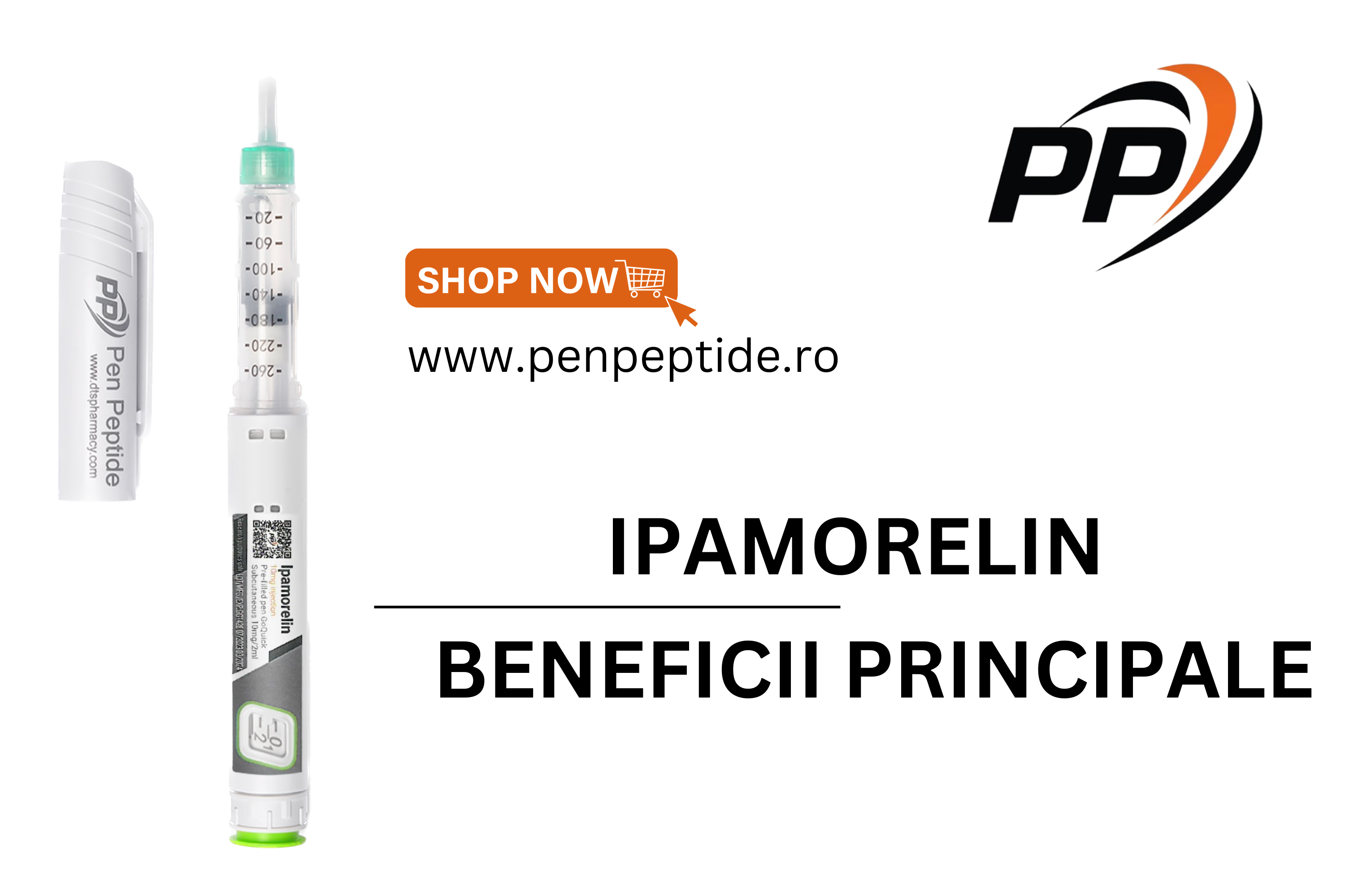 Ipamorelin - Beneficii principale – Pen Peptide Romania