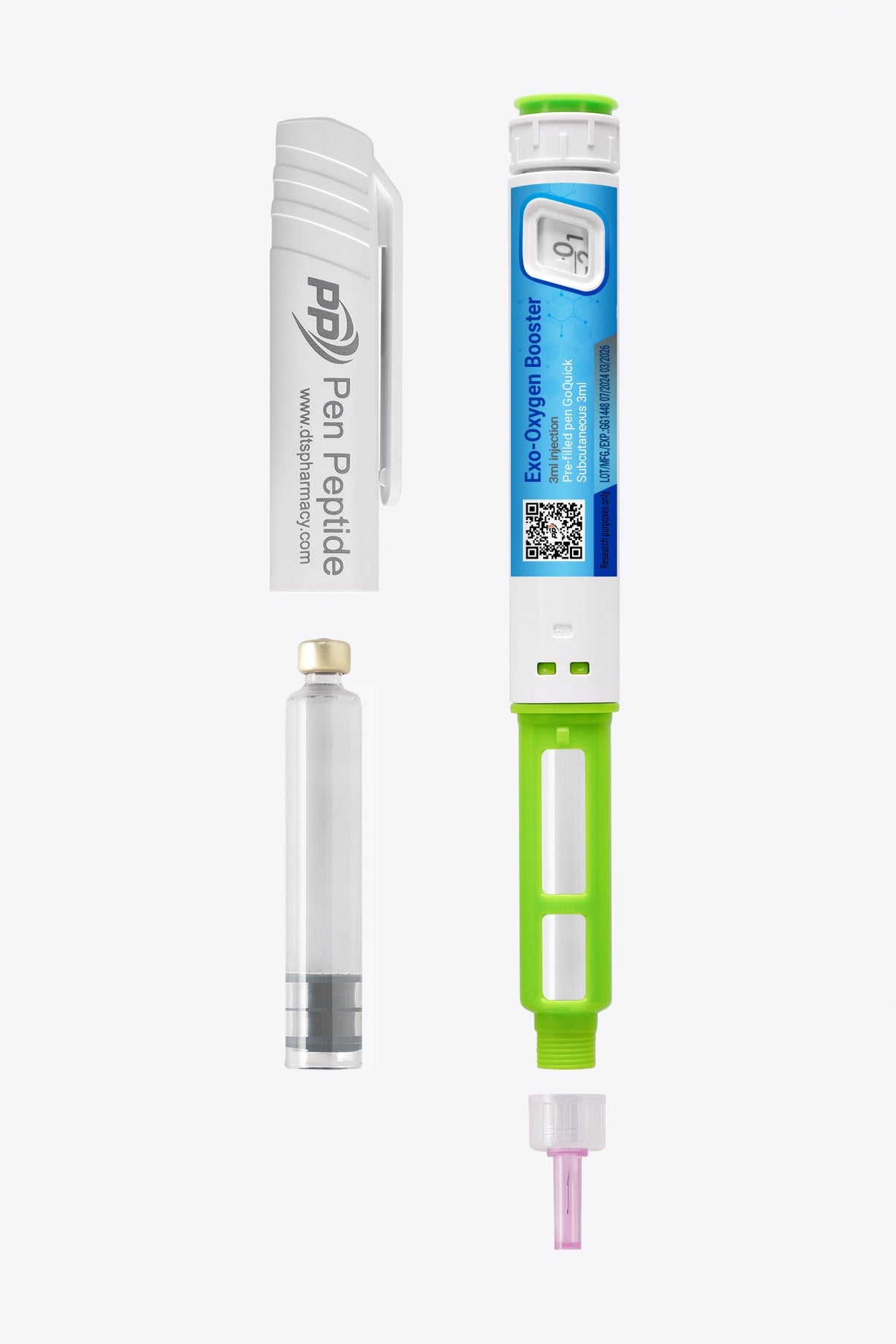 Exo-Oxygen Booster | 3ml – Formulă stabilizată – Pen Peptide Romania